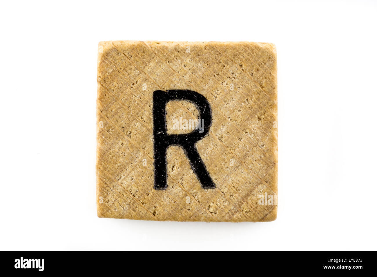 Wooden alphabet blocks with letters R (Isolated Stock Photo - Alamy