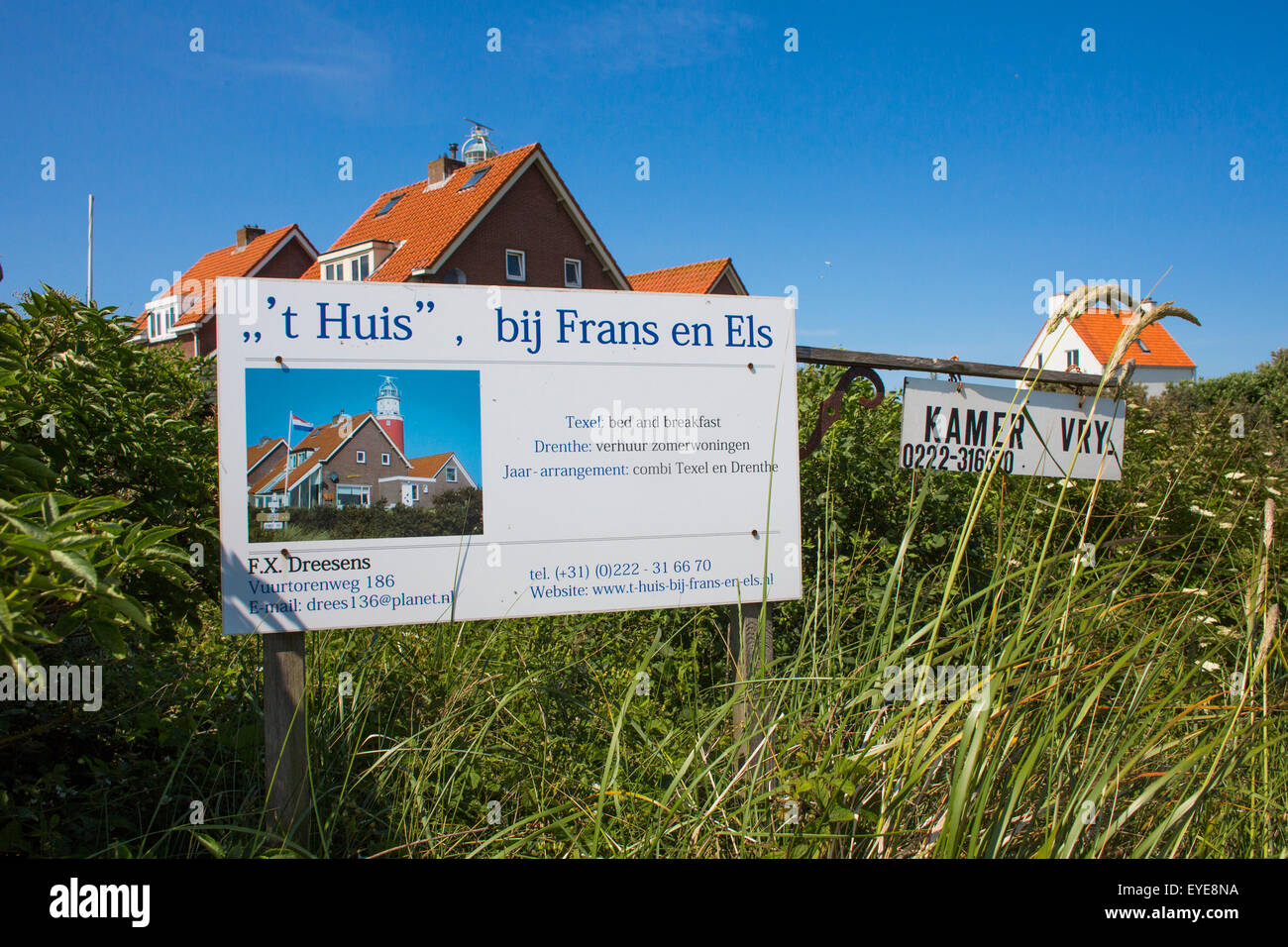 de cocksdorp village at telex island, the Netherlands Stock Photo - Alamy