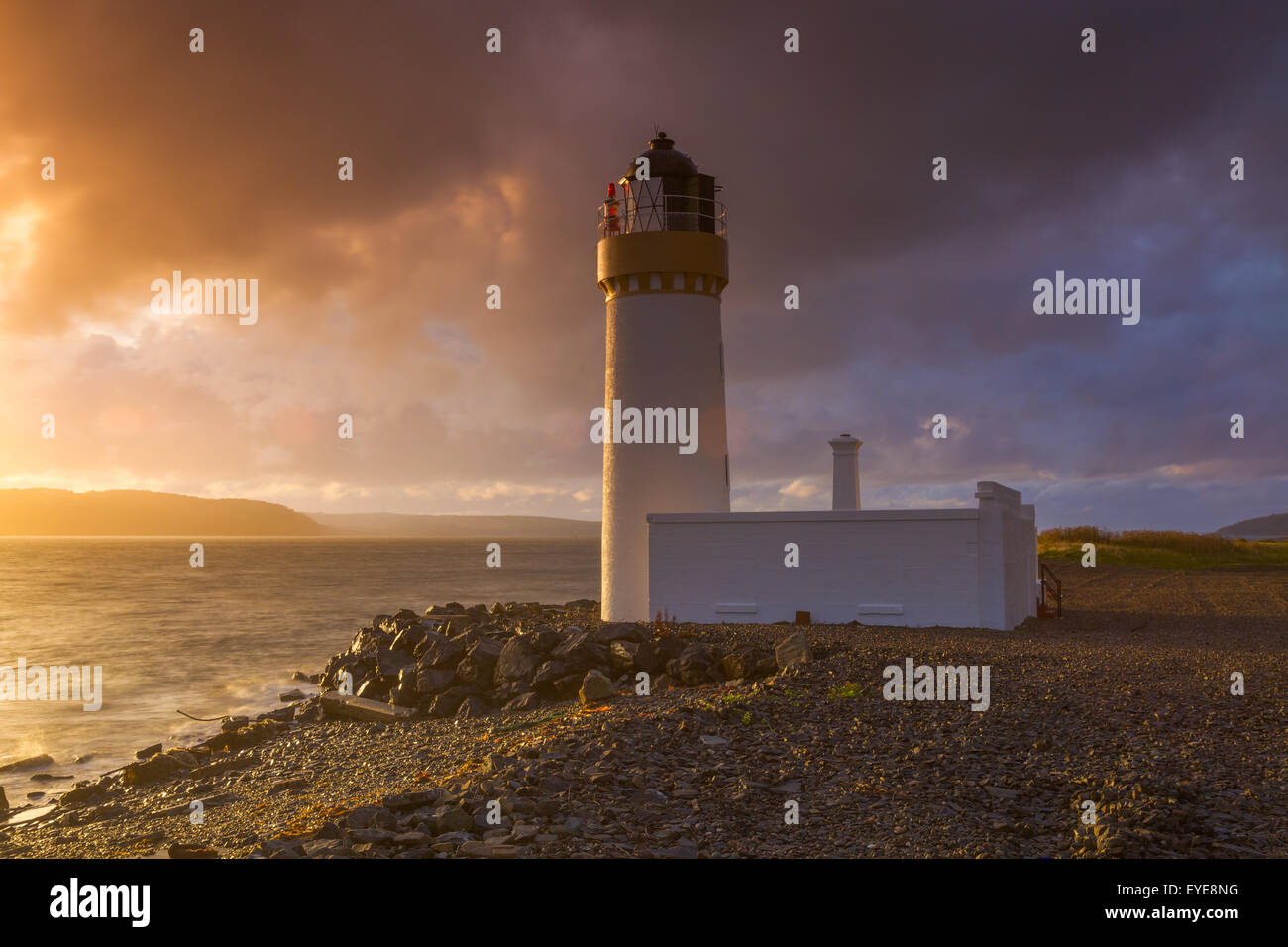 Cairnryan Lighthouse, Loch Ryan, Dumfries & Galloway, Scotland Stock ...