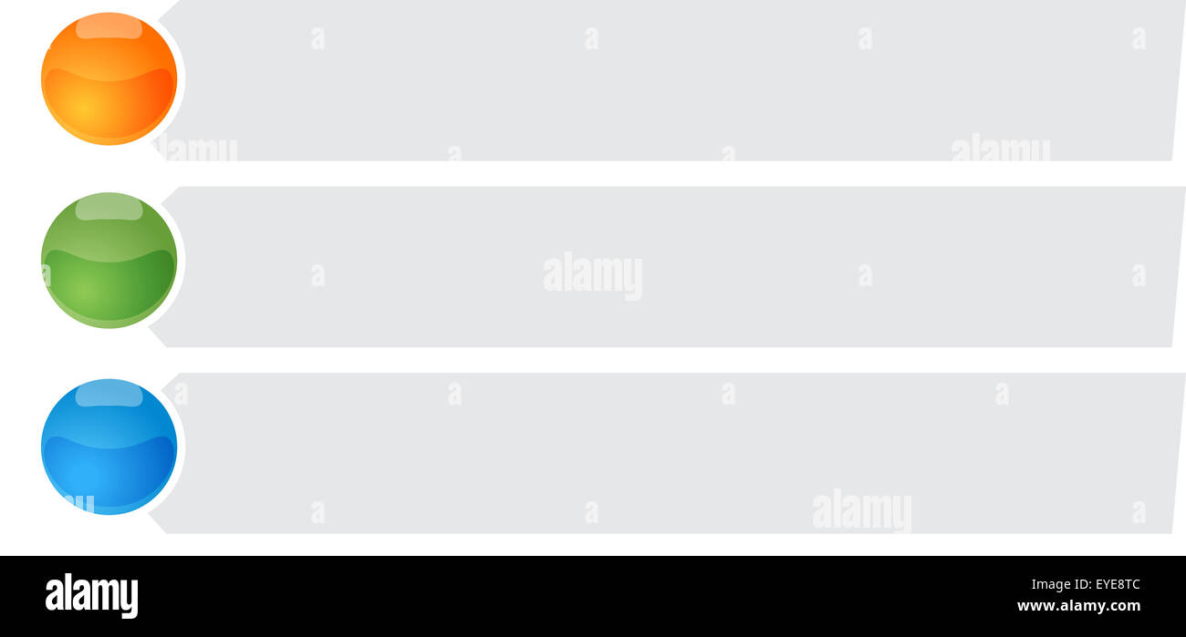 blank business strategy concept infographic diagram bullet point list ...
