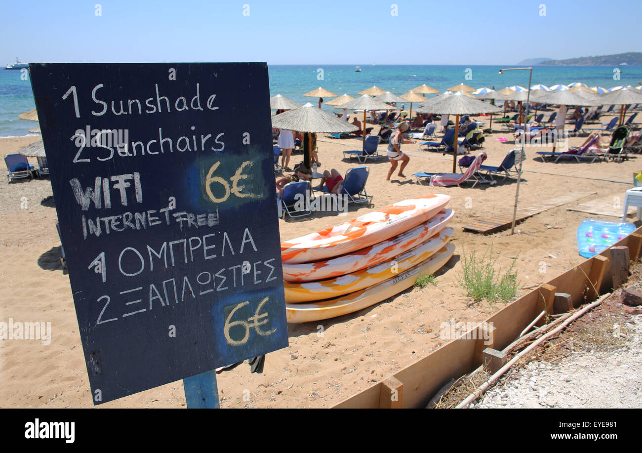 Greek beaches hi-res stock photography and images - Alamy