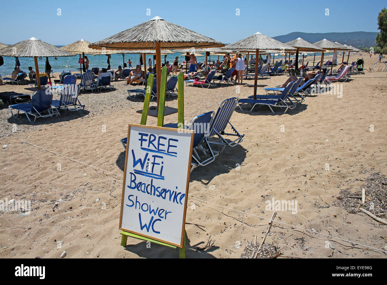 Greek beaches hi-res stock photography and images - Alamy
