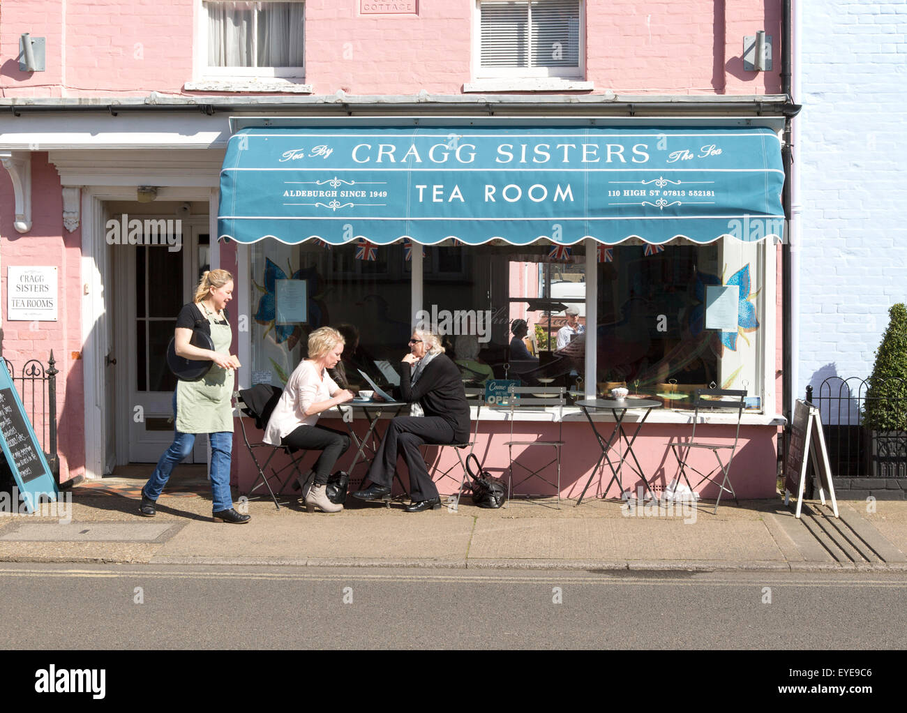 Cragg Sisters tea room, Aldeburgh, Suffolk, England, UK Stock Photo - Alamy
