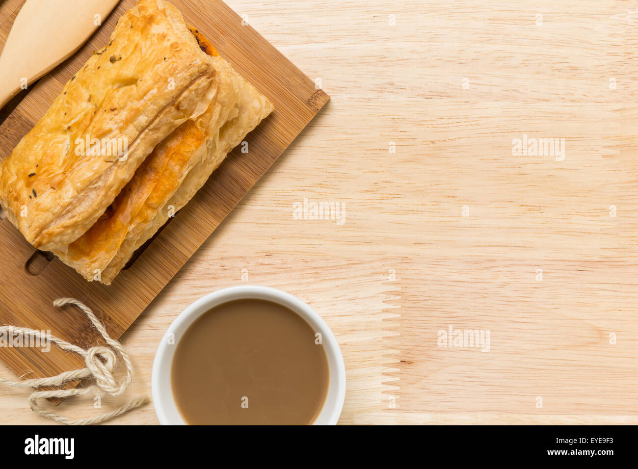 Freshly made puff pastry pie for coffee break Stock Photo - Alamy