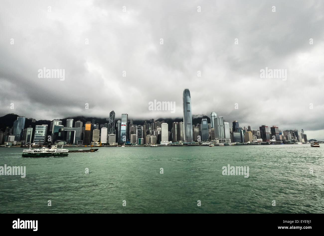 Hong Kong Skyline Island from Kowloon China Stock Photo - Alamy