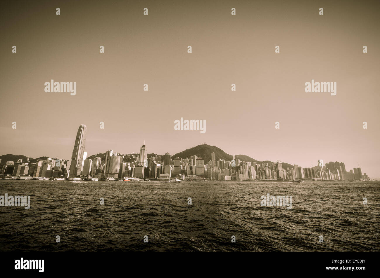 Hong Kong Skyline Island from Kowloon China Stock Photo - Alamy