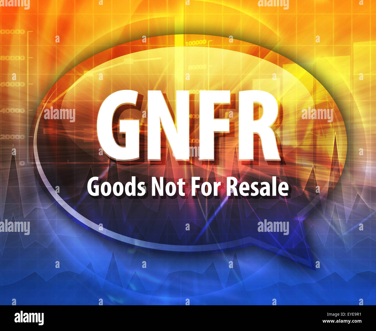 word speech bubble illustration of business acronym term GNFR Goods Not ...