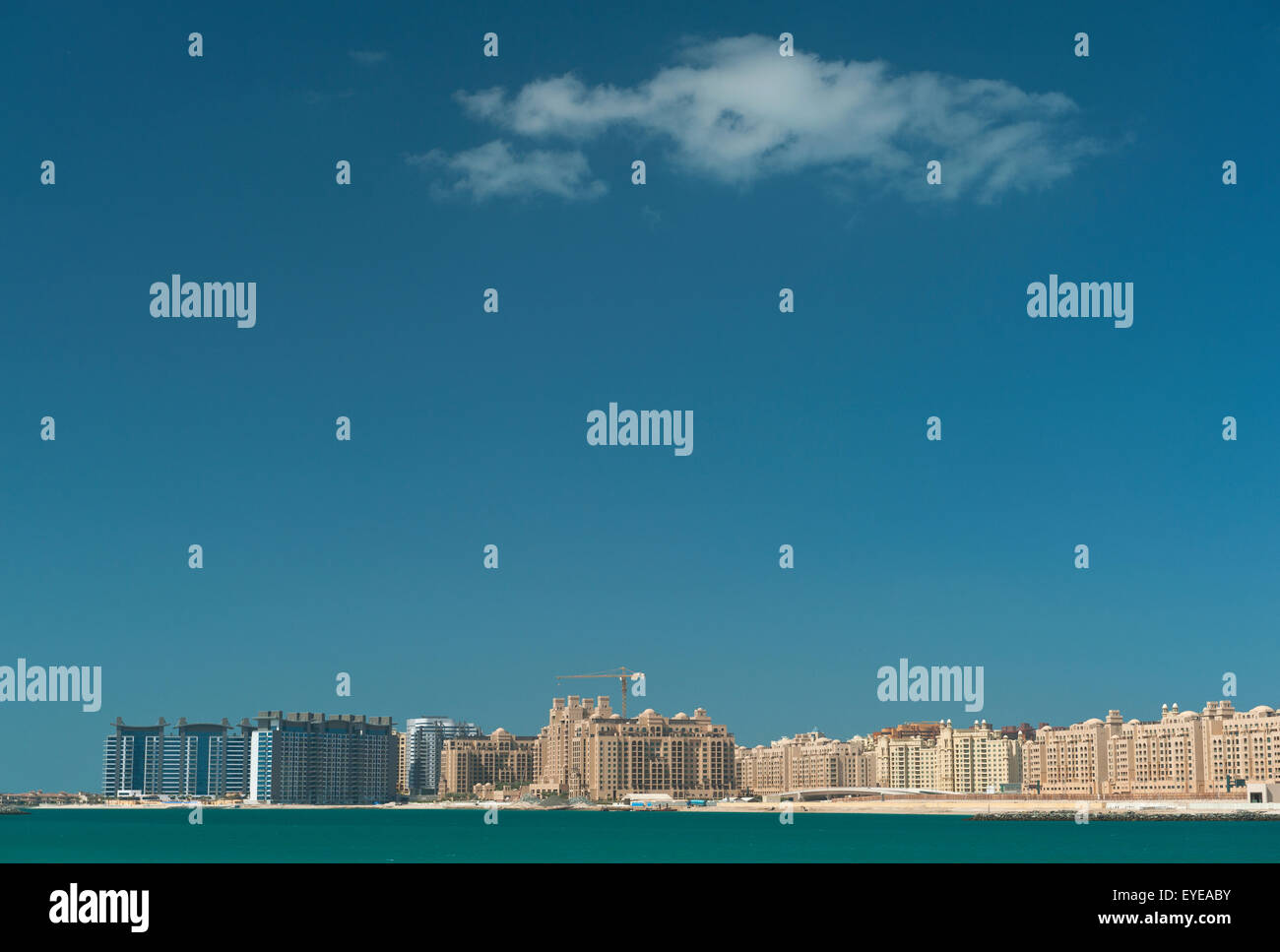 UAE, Construction work on The Palm; Dubai Stock Photo - Alamy