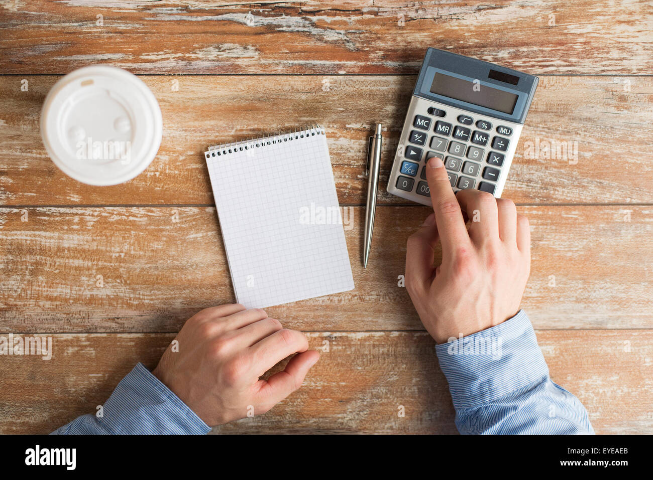 Hands calculator hi-res stock photography and images - Alamy