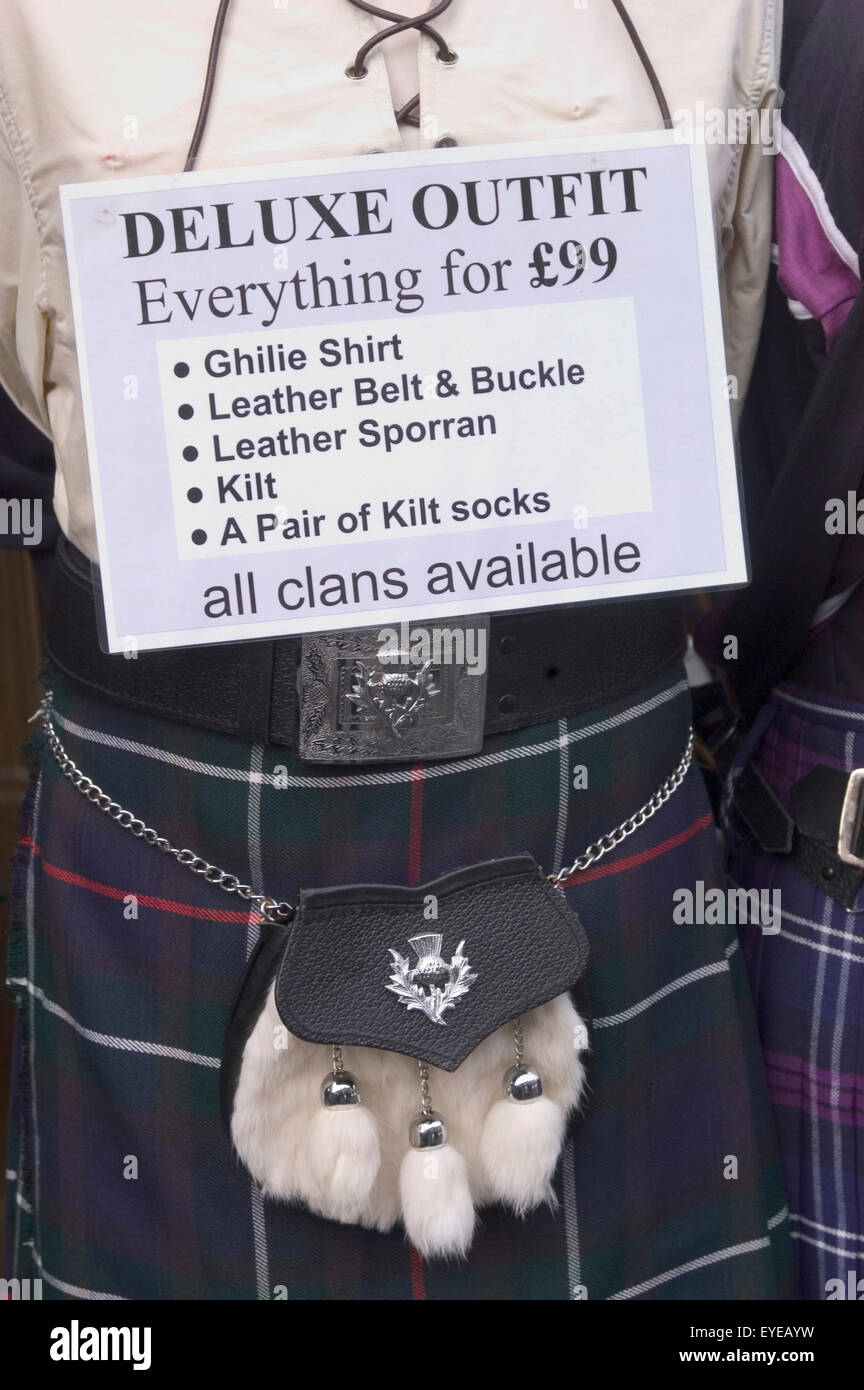 Scotland, tartan tat; Edinburgh, sporran, Full highland outfit for sale ...