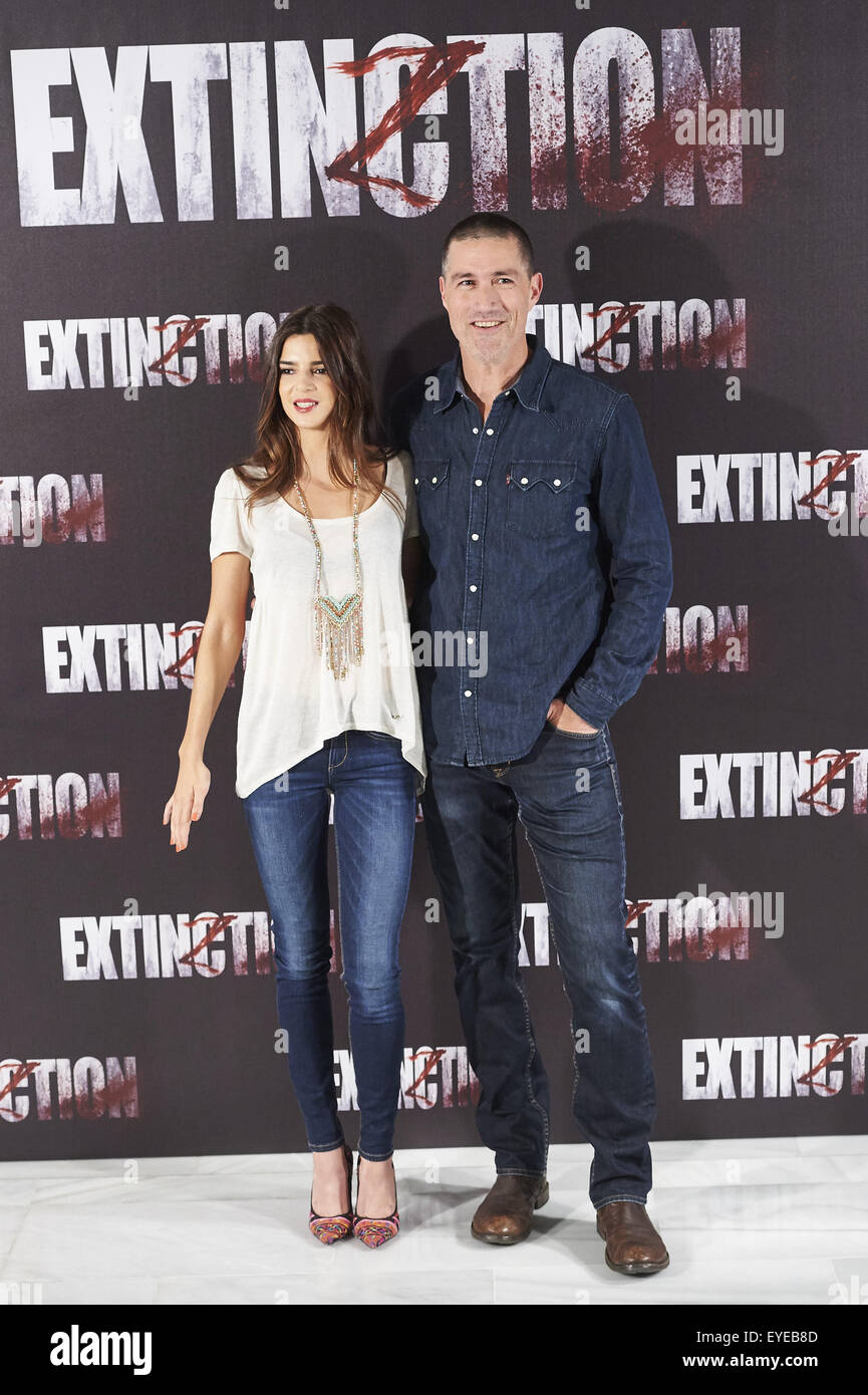 Madrid, Spain. 28th July, 2015. Clara Lago, Matthew Fox attends ...