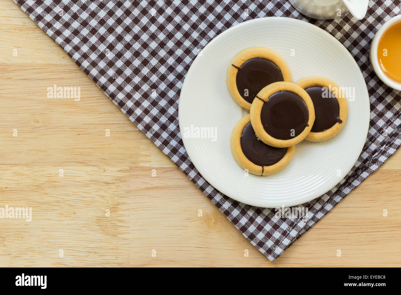 Relax with Cookies and Hot Tea for Tea Break Stock Photo - Alamy