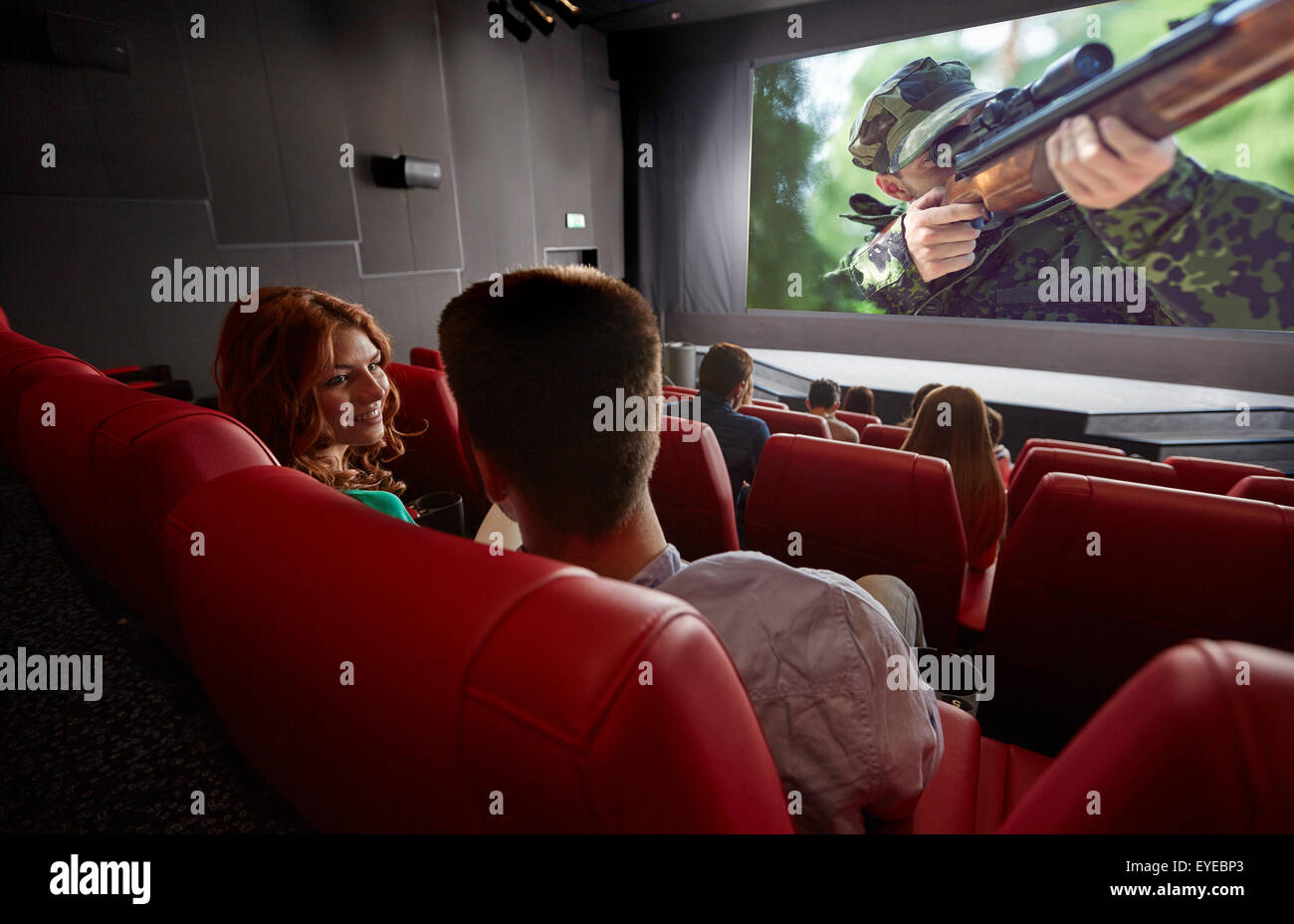 Audience watching movie theater screen hi-res stock photography and ...