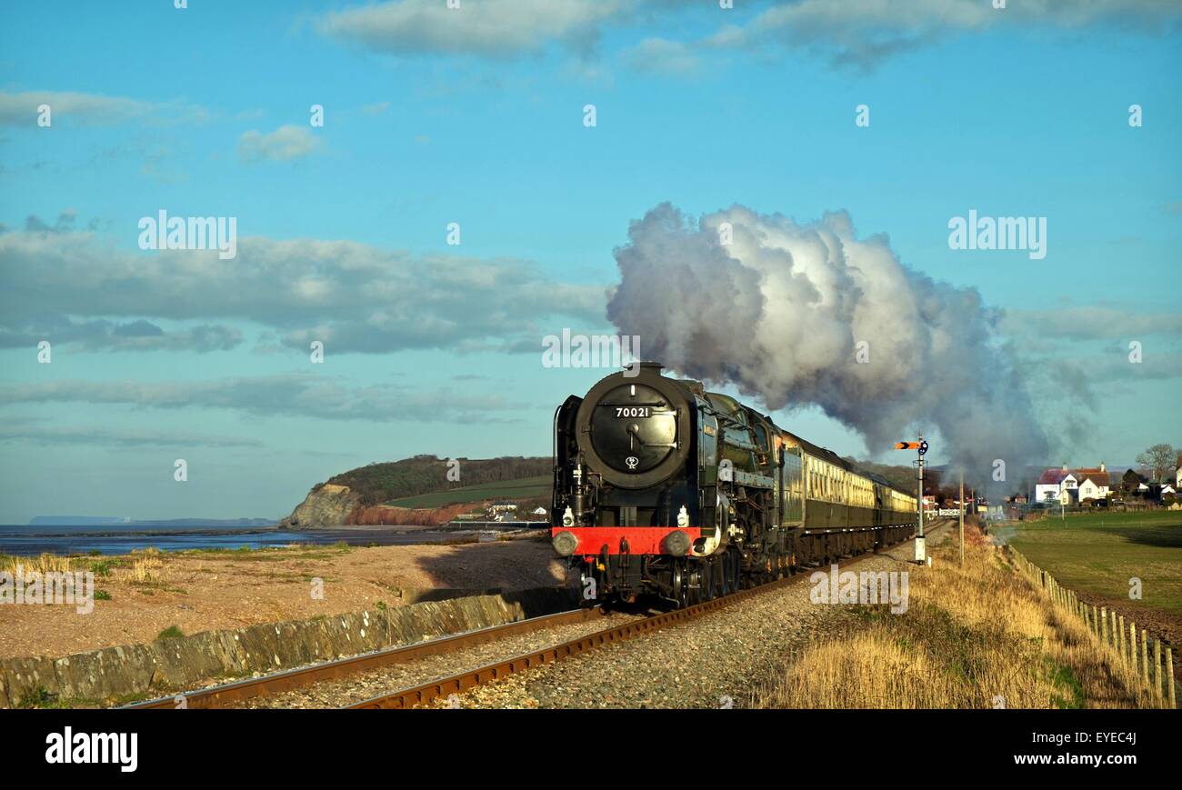 Staem Locomotive, 70021, "Morning Star Stock Photo - Alamy