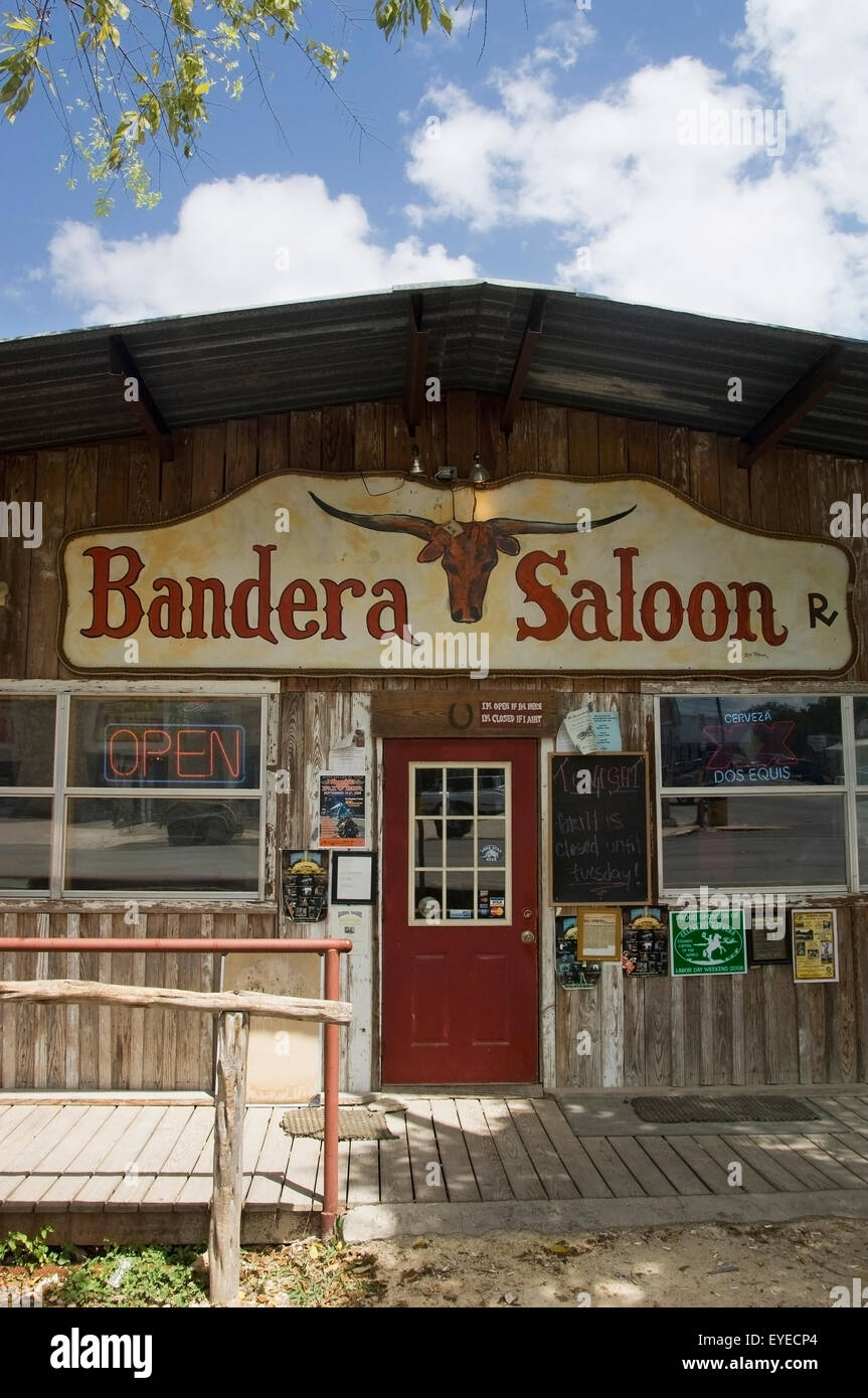 Saloon In Bandera 'cowboy Capital Of The World' Is The Centre Of Texas ...