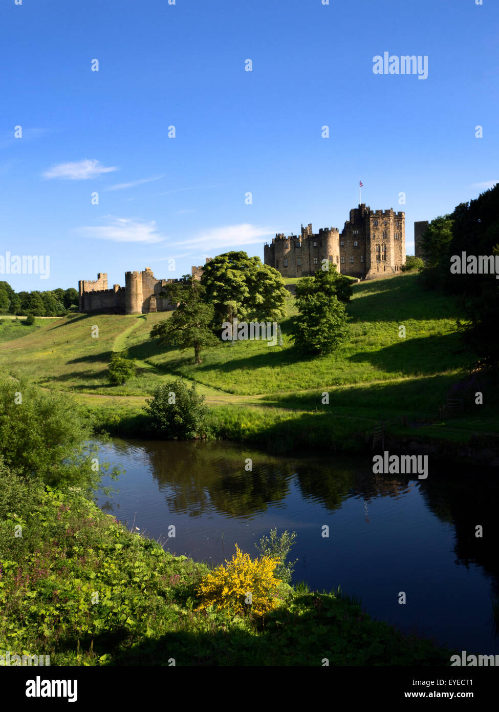Alnwick Castle And River Aln High Resolution Stock Photography and ...