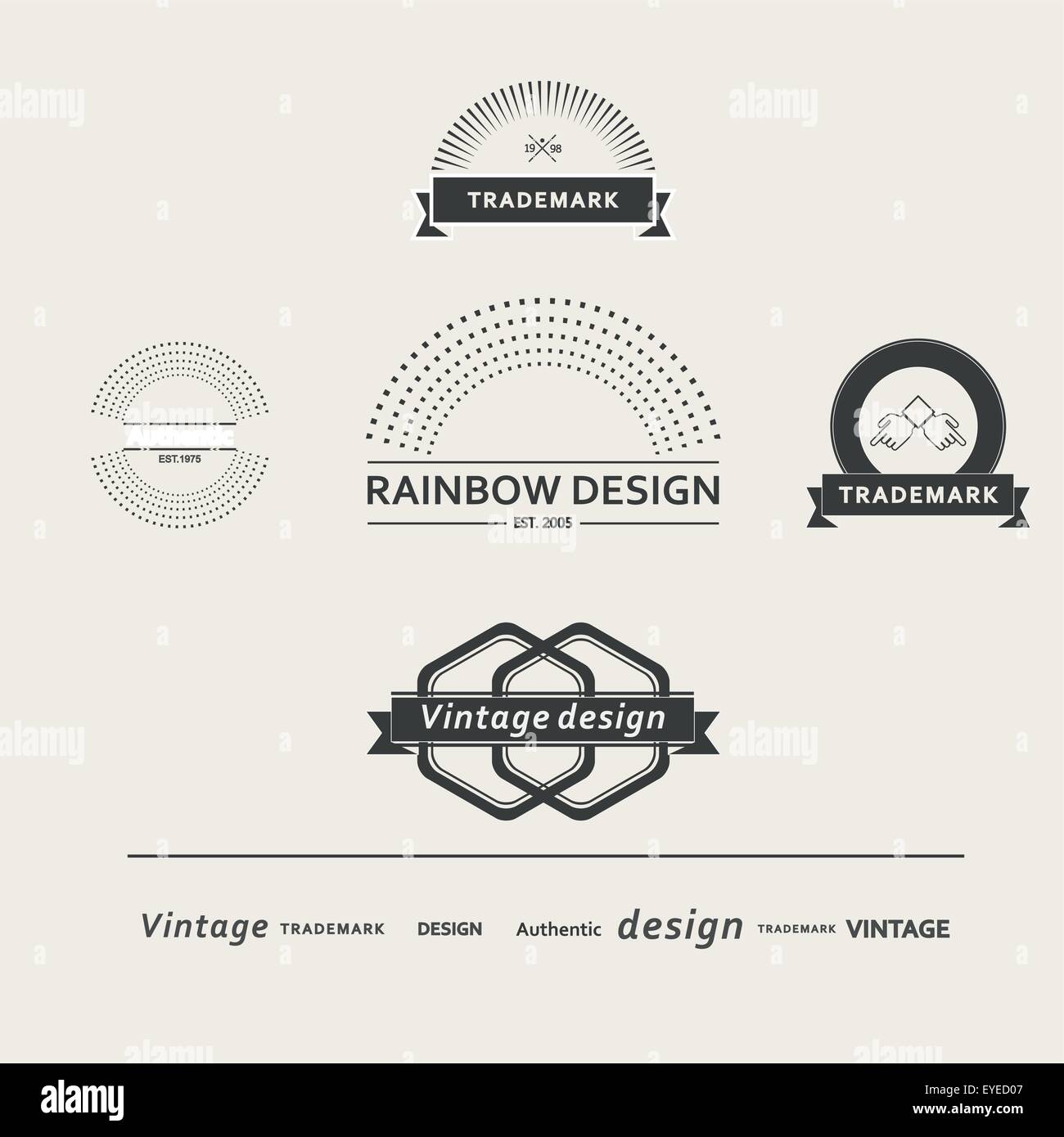 Set of simple vector elements for design Stock Vector Image & Art - Alamy