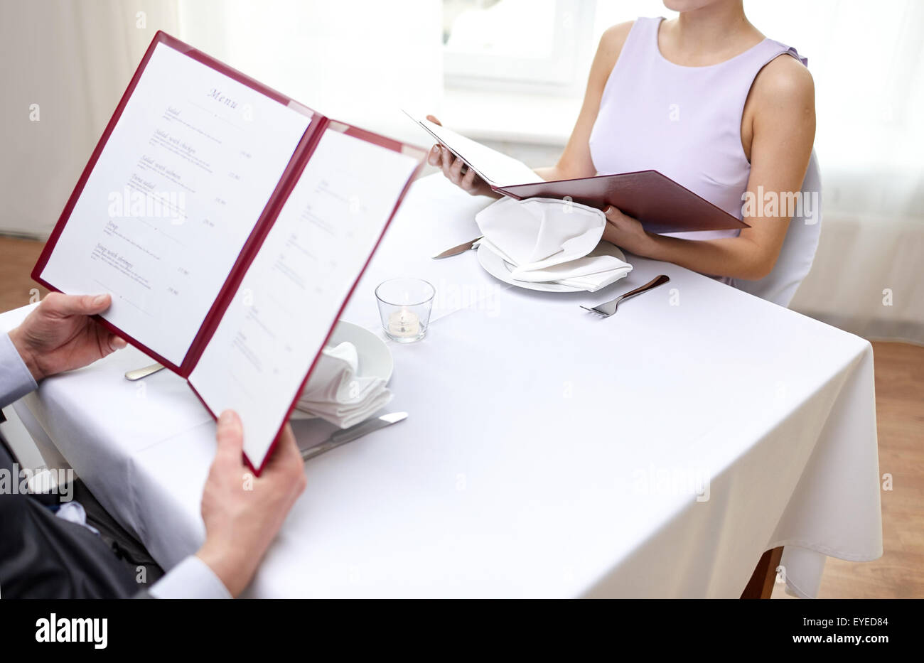 Couple menu hi-res stock photography and images - Alamy