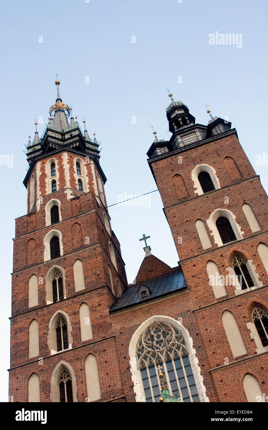Poland, St Mary's Basilica Is A Brick Gothic Church Re-Built In The ...