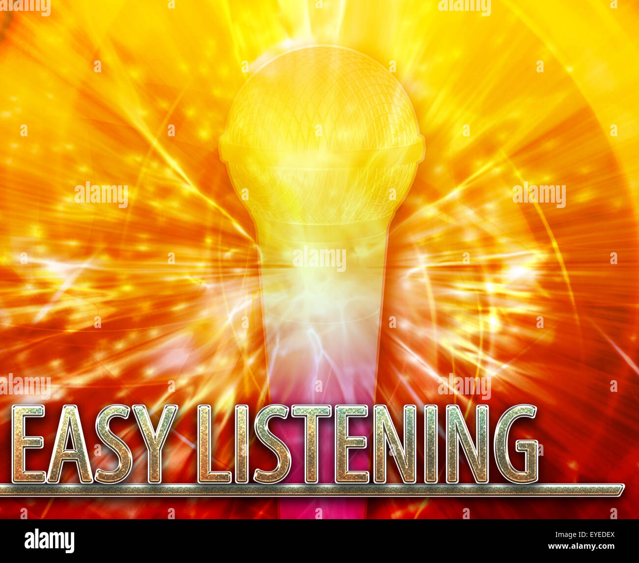 Abstract background digital collage concept illustration easy listening ...