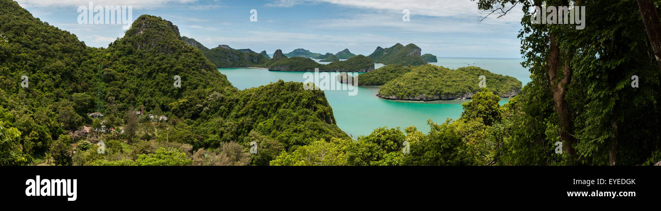 Panorama Koh Samui View point of Ang Thong Islands national park ...