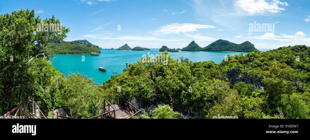 Panorama Koh Samui View point of Ang Thong Islands national park ...