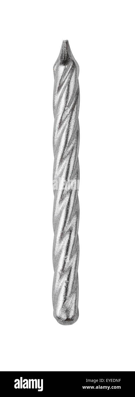 the silver candle isolated on white background Stock Photo - Alamy