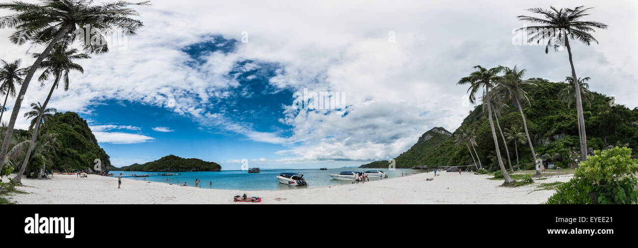 Panorama Koh Samui View point of Ang Thong Islands national park ...