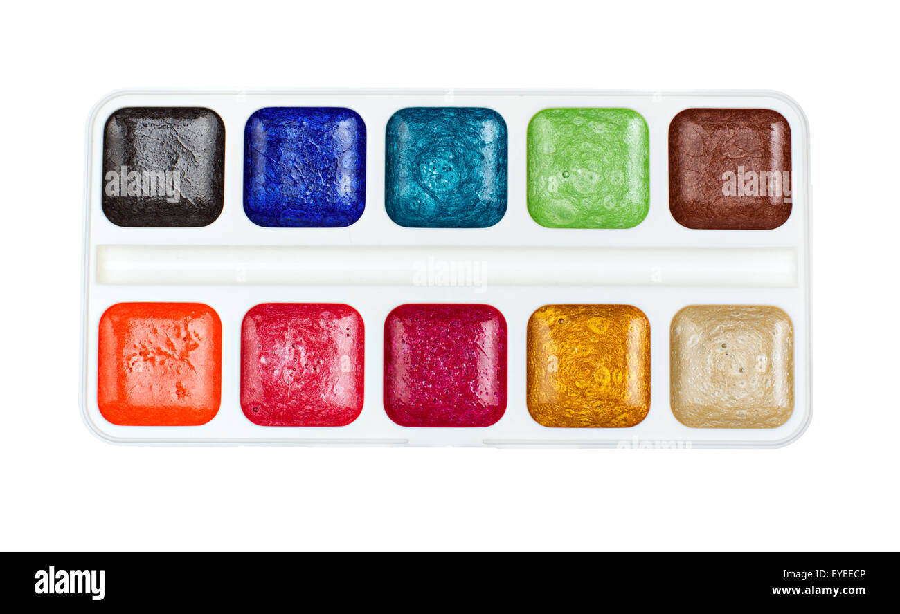 Paint isolated on white Cut Out Stock Images & Pictures - Alamy