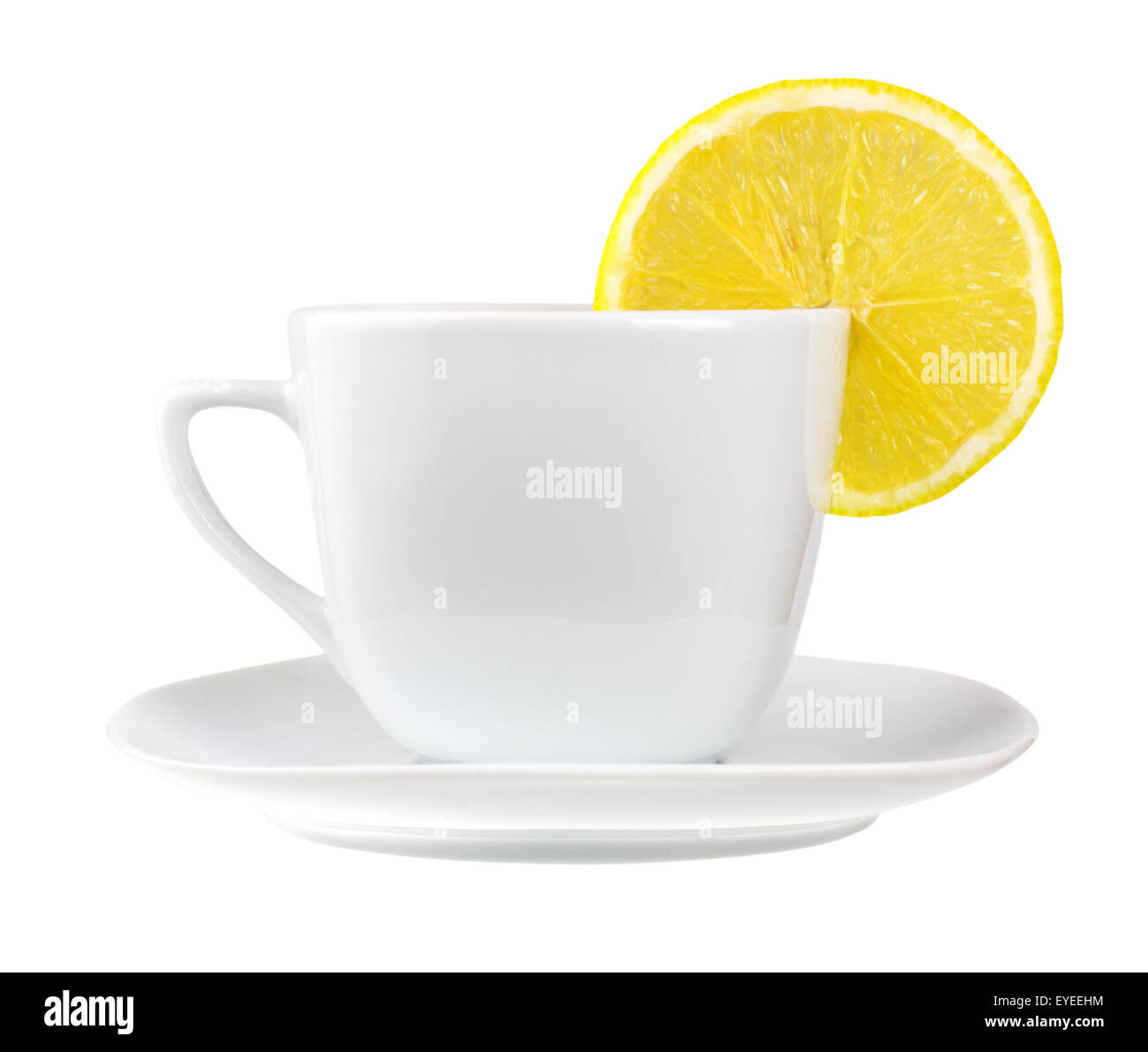 the Lemon tea isolated on white background Stock Photo - Alamy