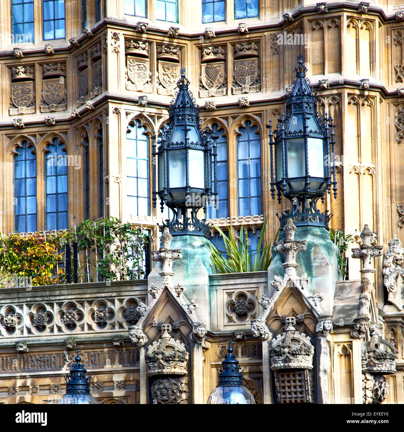 europe in the wall of london lantern and abstract illumination Stock ...
