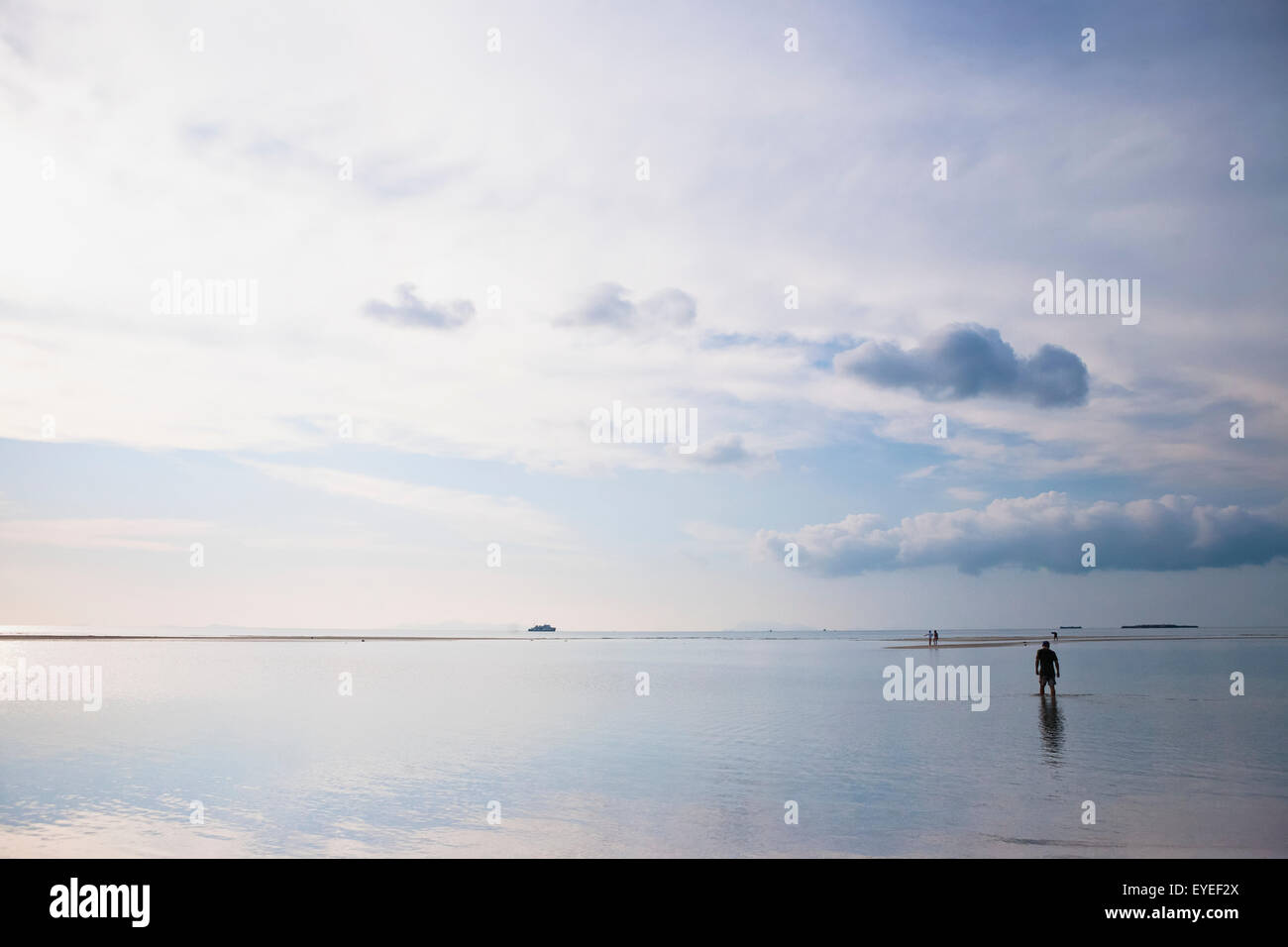 Low tide at Nathon Beach on Ko Samui; Nathon, Ko Samui, Thailand Stock ...