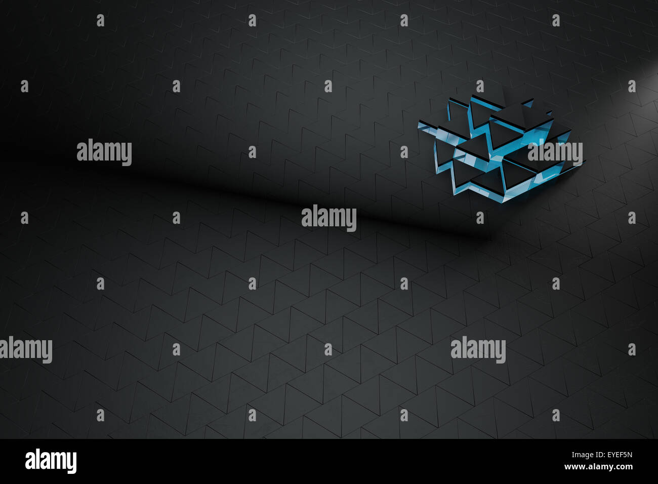 Black and blue triangle background Stock Photo - Alamy