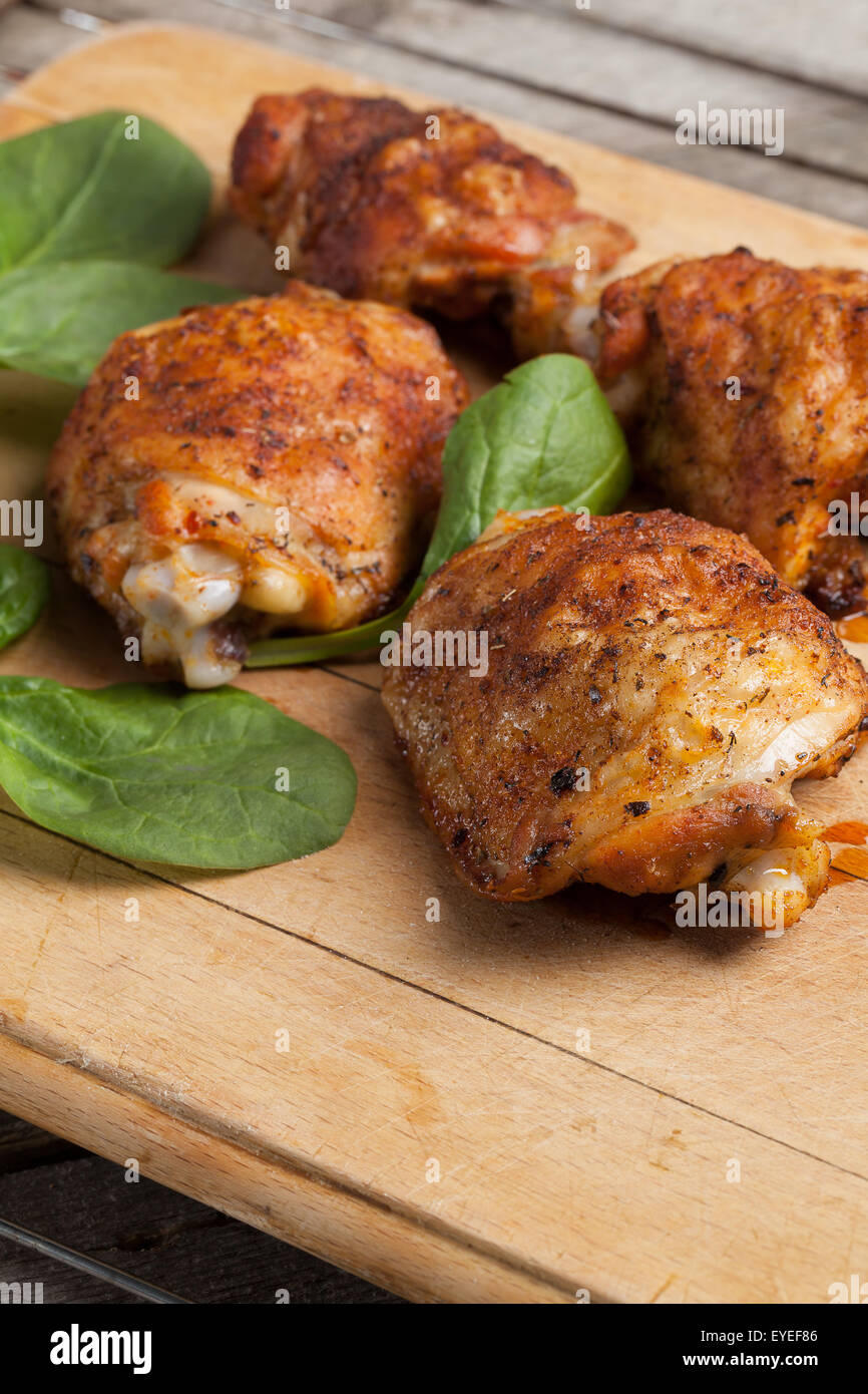 Oven roasted chicken legs hi-res stock photography and images - Alamy