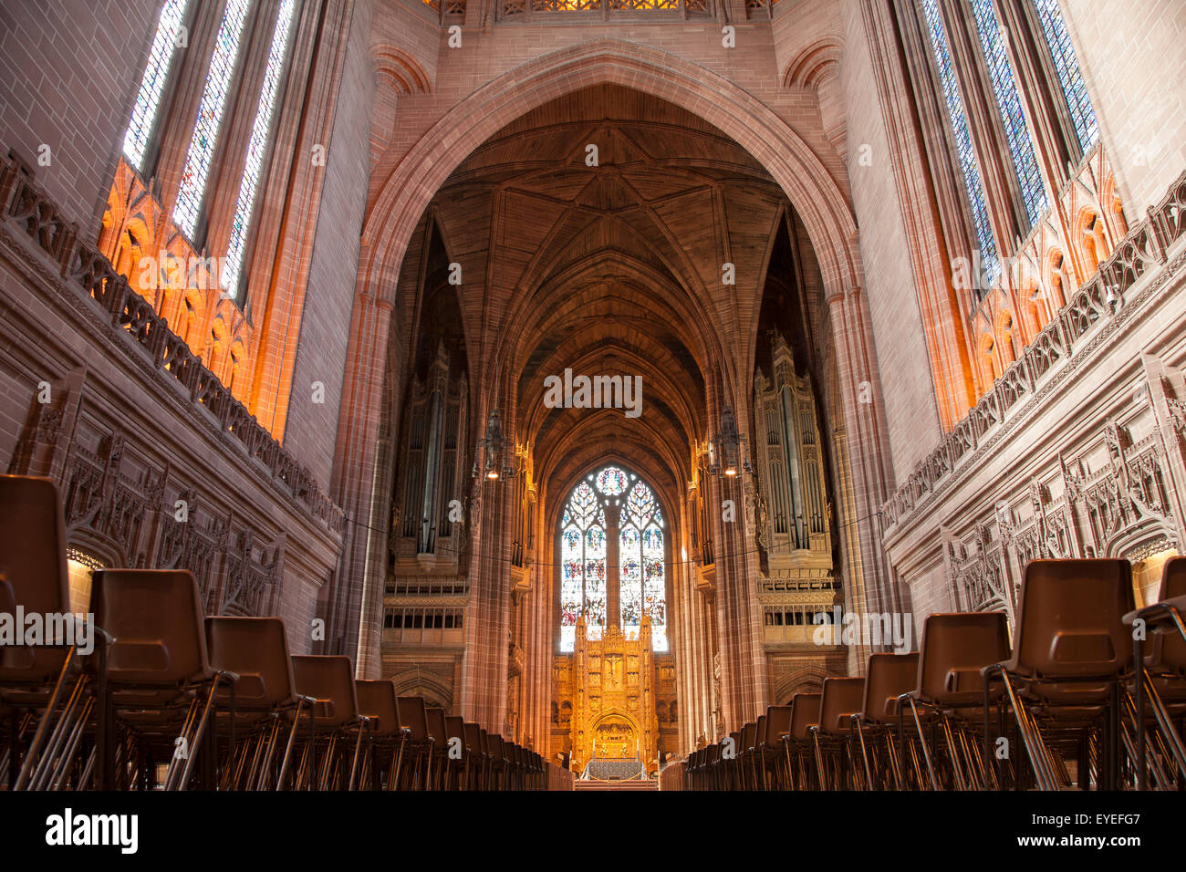 Anglican Cathedral Church; Liverpool; England; UK Stock Photo - Alamy