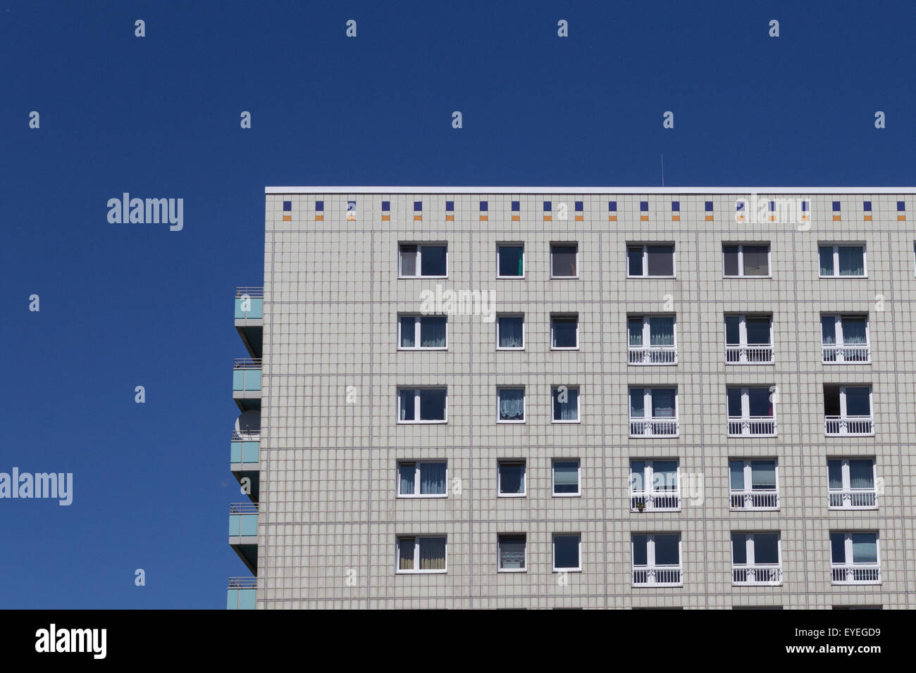 (Plattenbau )building facade , berlin germany Stock Photo - Alamy