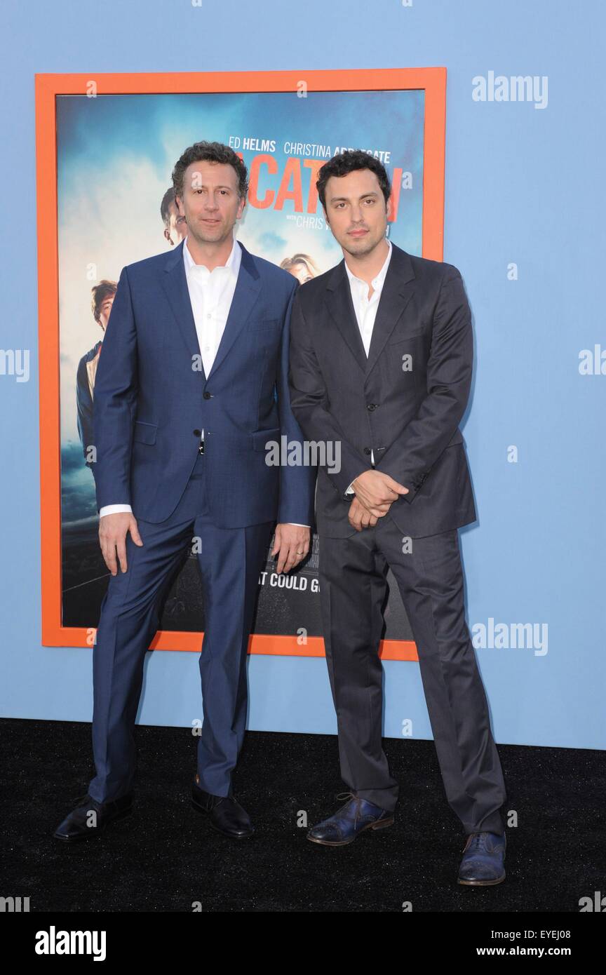 Los Angeles, CA, USA. 27th July, 2015. Jonathan Goldstein, John Francis ...
