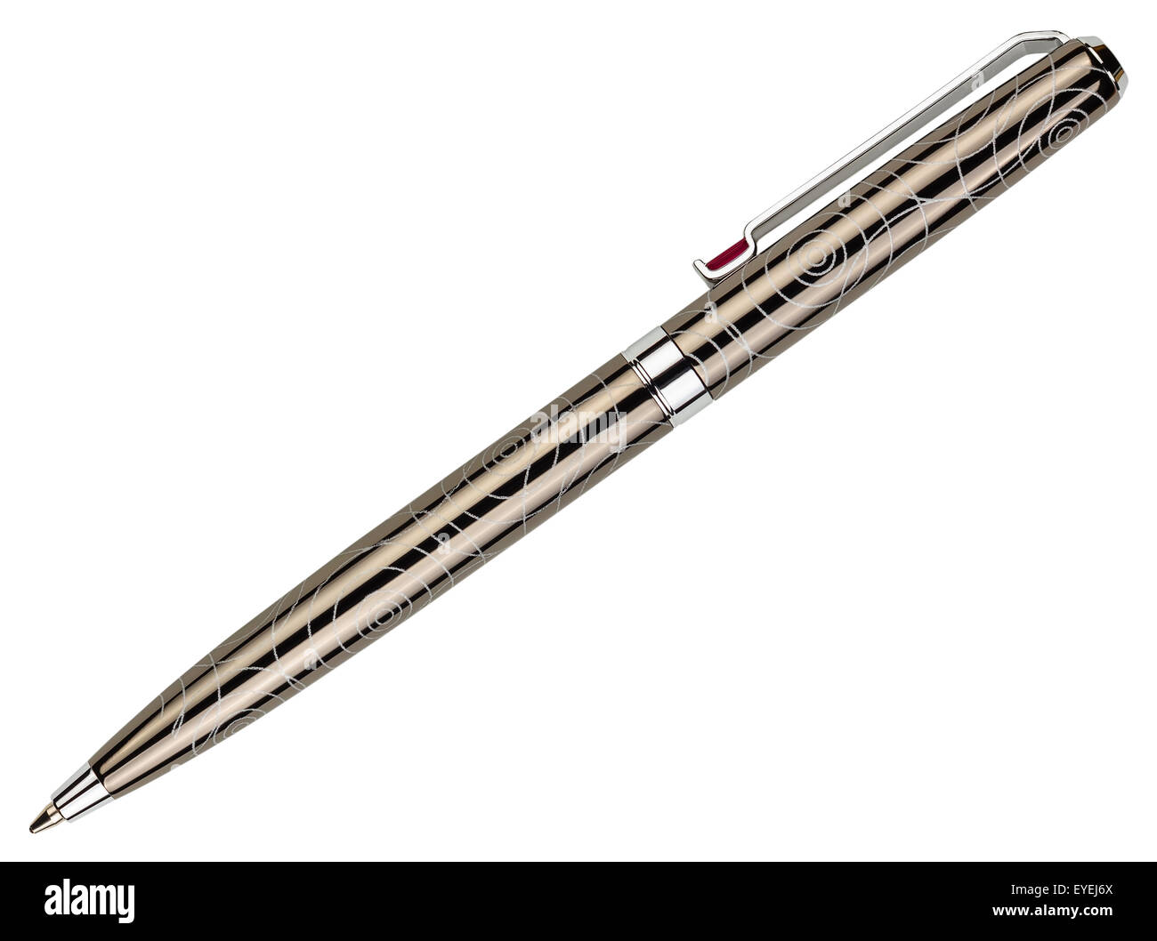 the silver and gray pen isolated on white background Stock Photo - Alamy