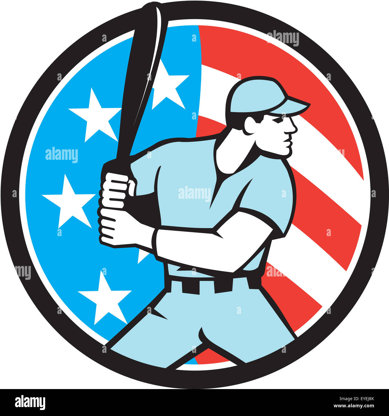 Baseball batter side view hi-res stock photography and images - Alamy