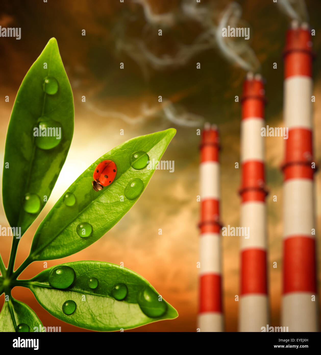 Ecology in danger Stock Photo - Alamy