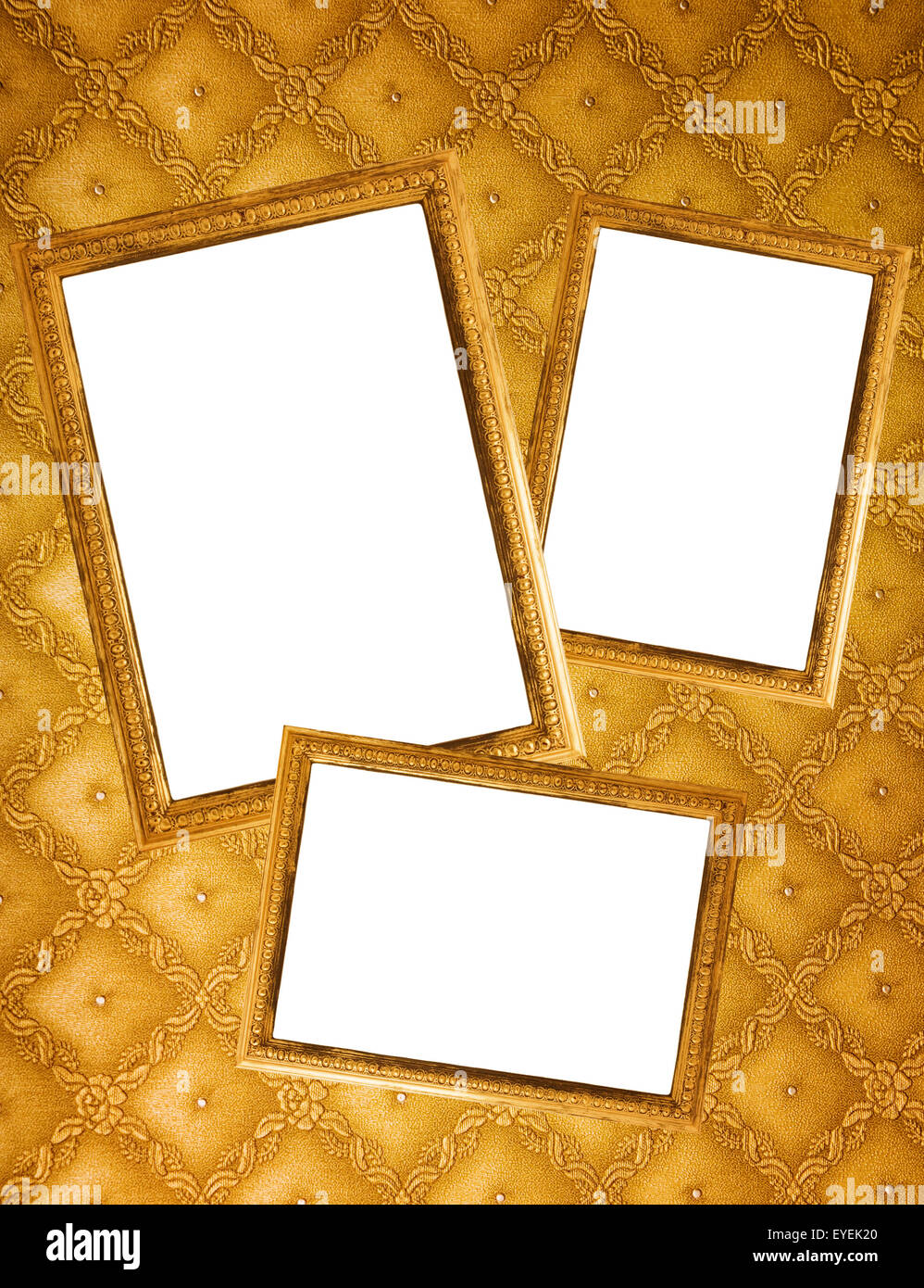 Picture frames on a wall Stock Photo - Alamy