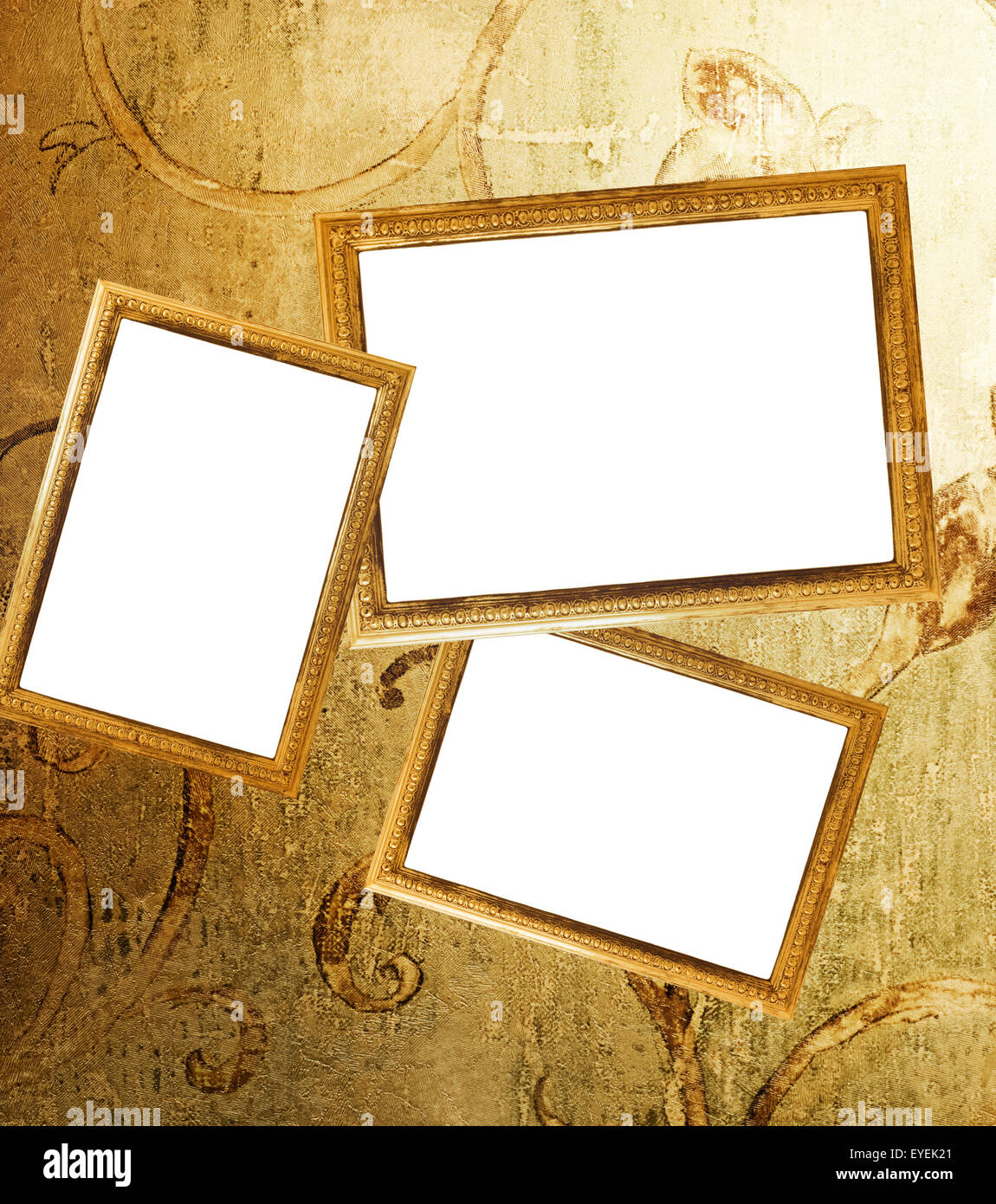 Picture frames on a wall Stock Photo - Alamy