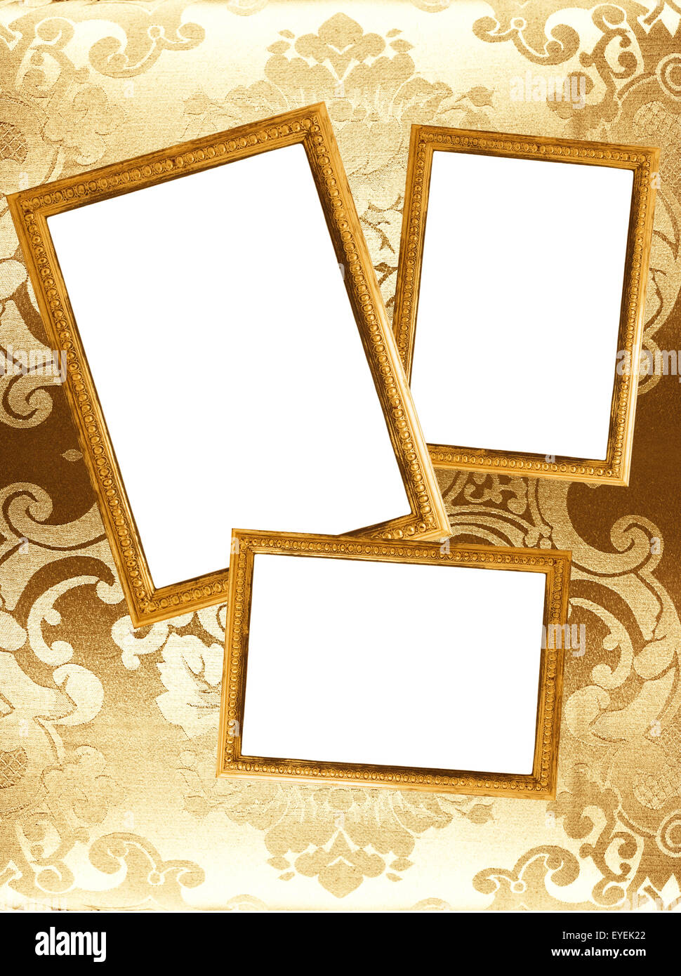 Picture frames on a wall Stock Photo - Alamy