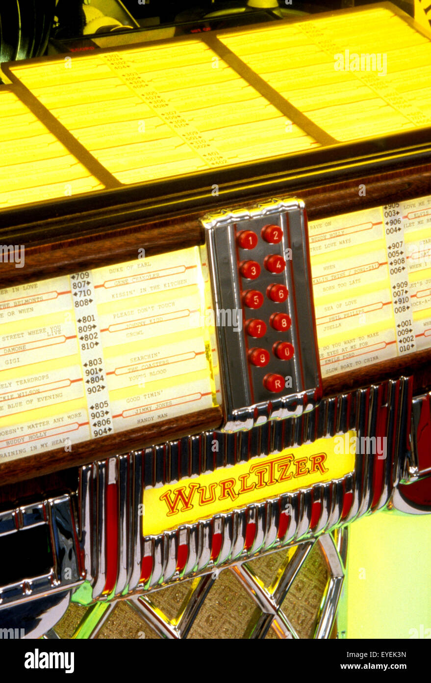 Wurlitzer jukebox hi-res stock photography and images - Alamy