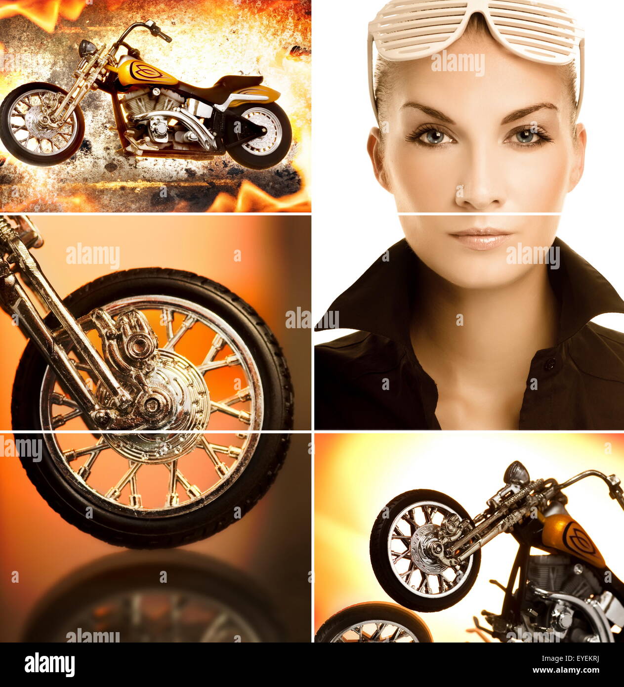 Collage race hi-res stock photography and images - Alamy