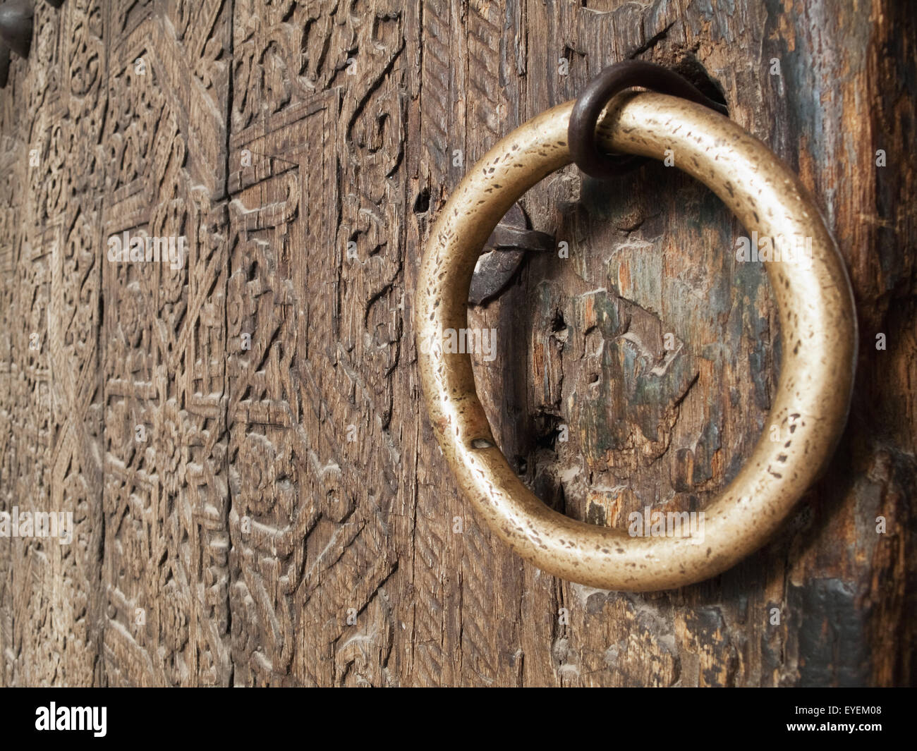 Wooden door of Mohammed Rakhim Khan Madrassah, Ichan Kala Old City ...