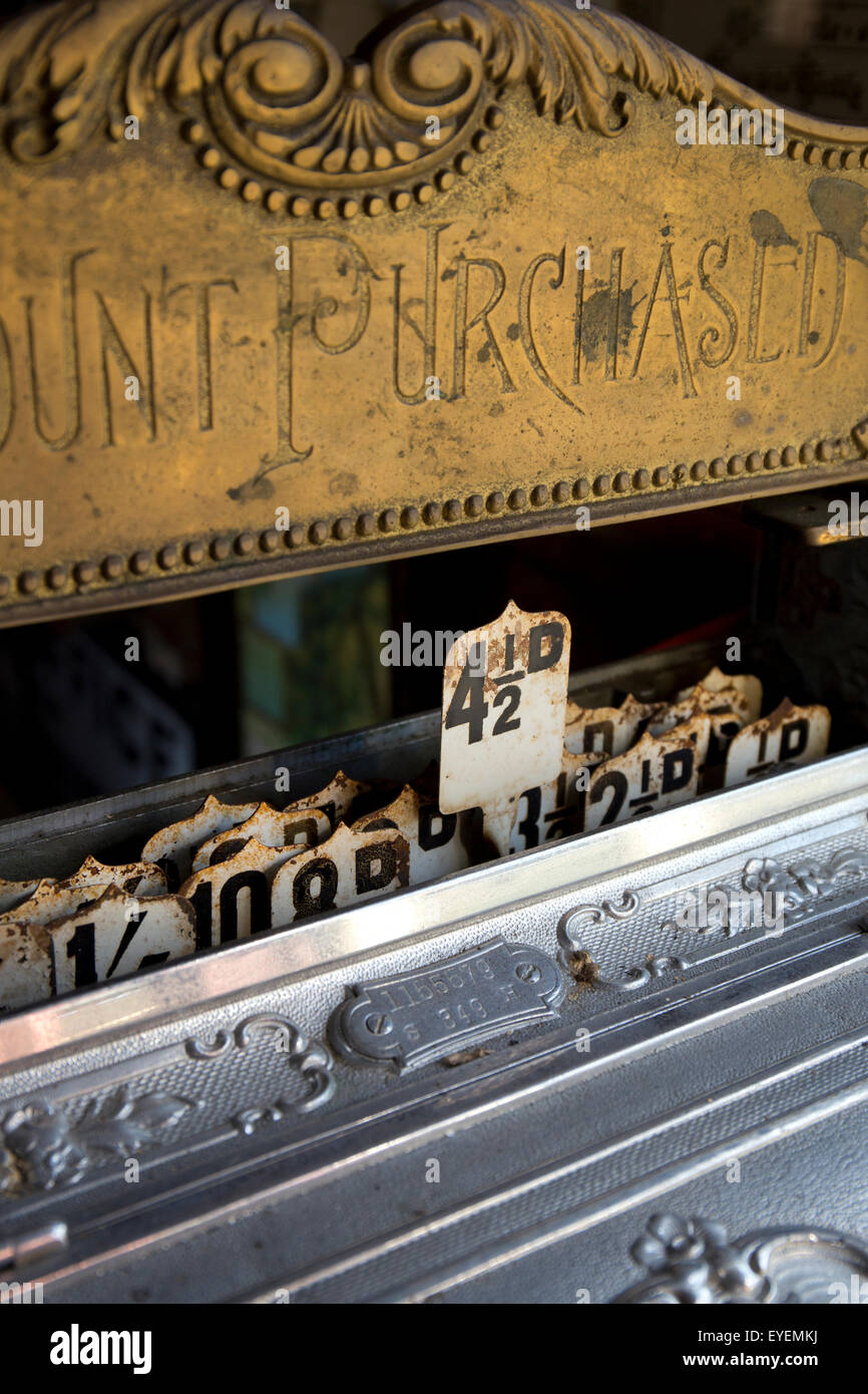 Old Vintage cash till register Stock Photo - Alamy
