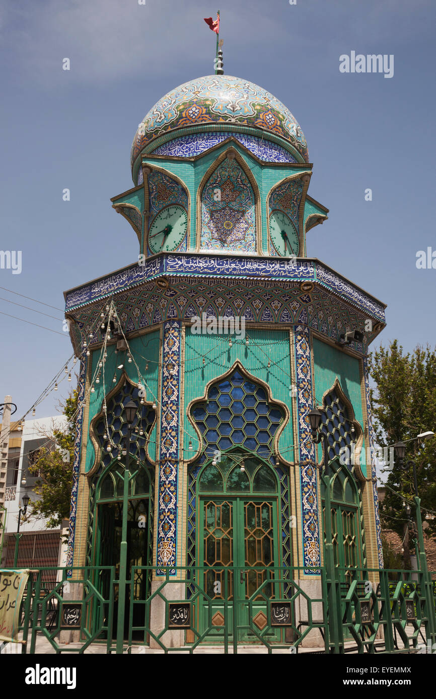 Clock tower; Rayen, Iran Stock Photo - Alamy