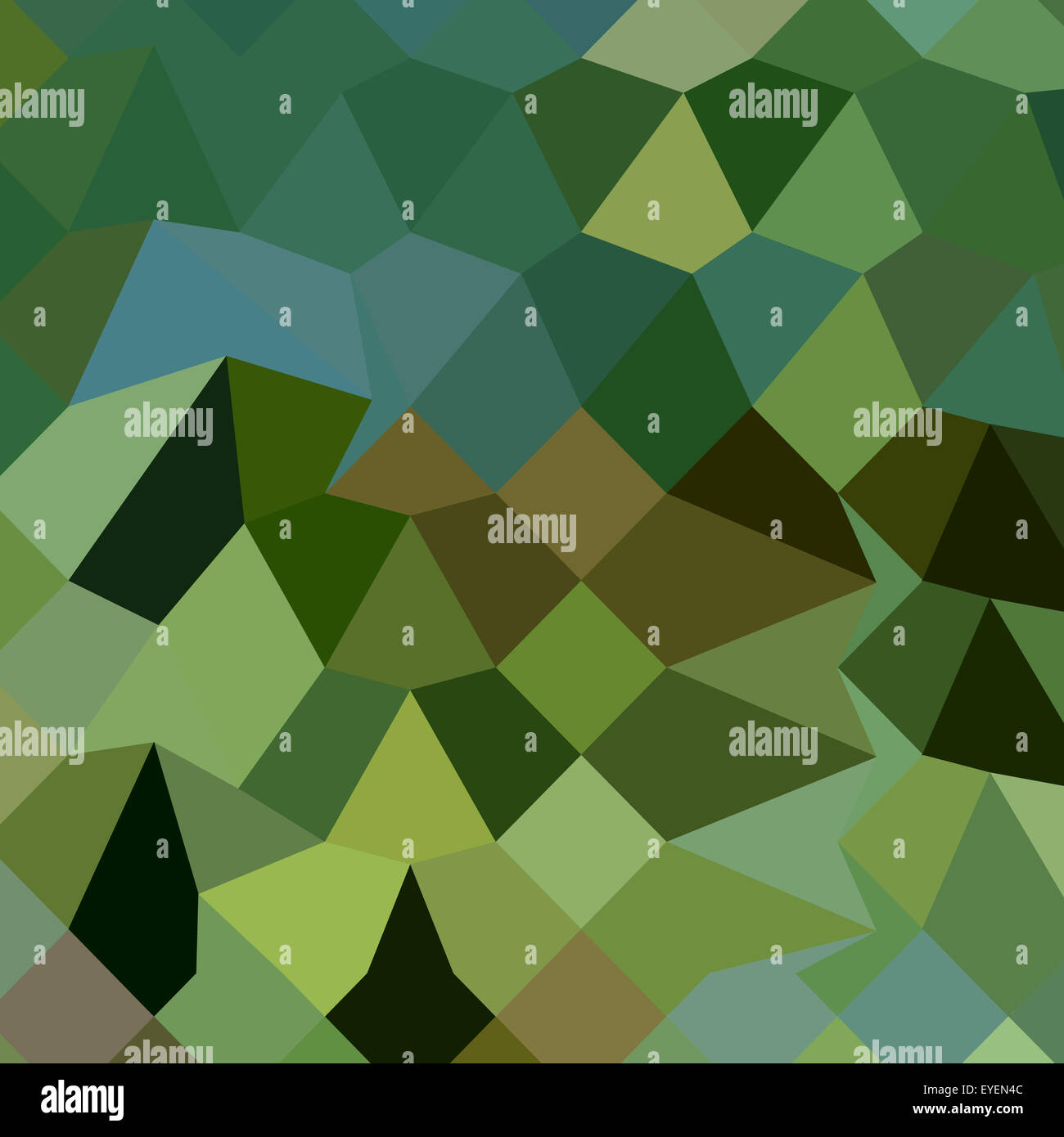 Low polygon style illustration of dark spring green abstract geometric ...