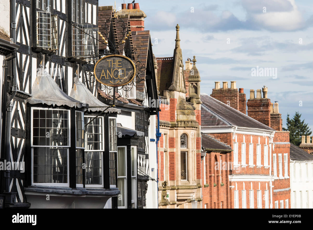Timber framed buildings, Ludlow , Shropshire, England, UK Stock Photo ...
